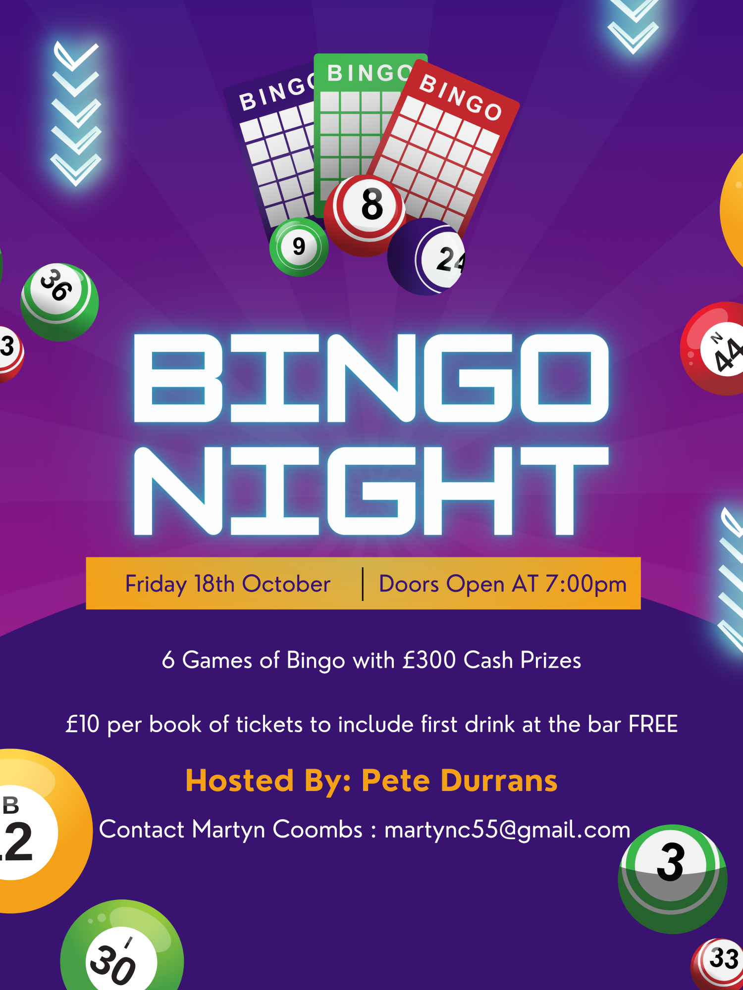Bedale Sports Club and Community Centre: Exciting Bingo Night Coming Up!